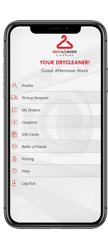 Mobile App - Red Hanger